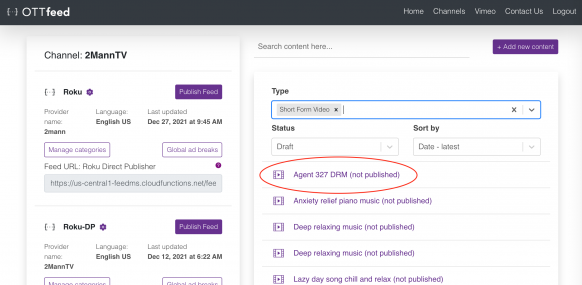 OTTfeed Quickstart Guide (OTTfeed + Vimeo) - OTTfeed Help Center