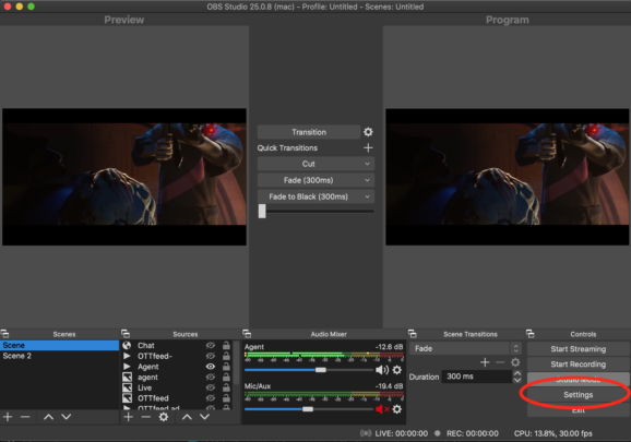 Using OBS with OTTfeed RTMP livestream solution - OTTfeed Help Center